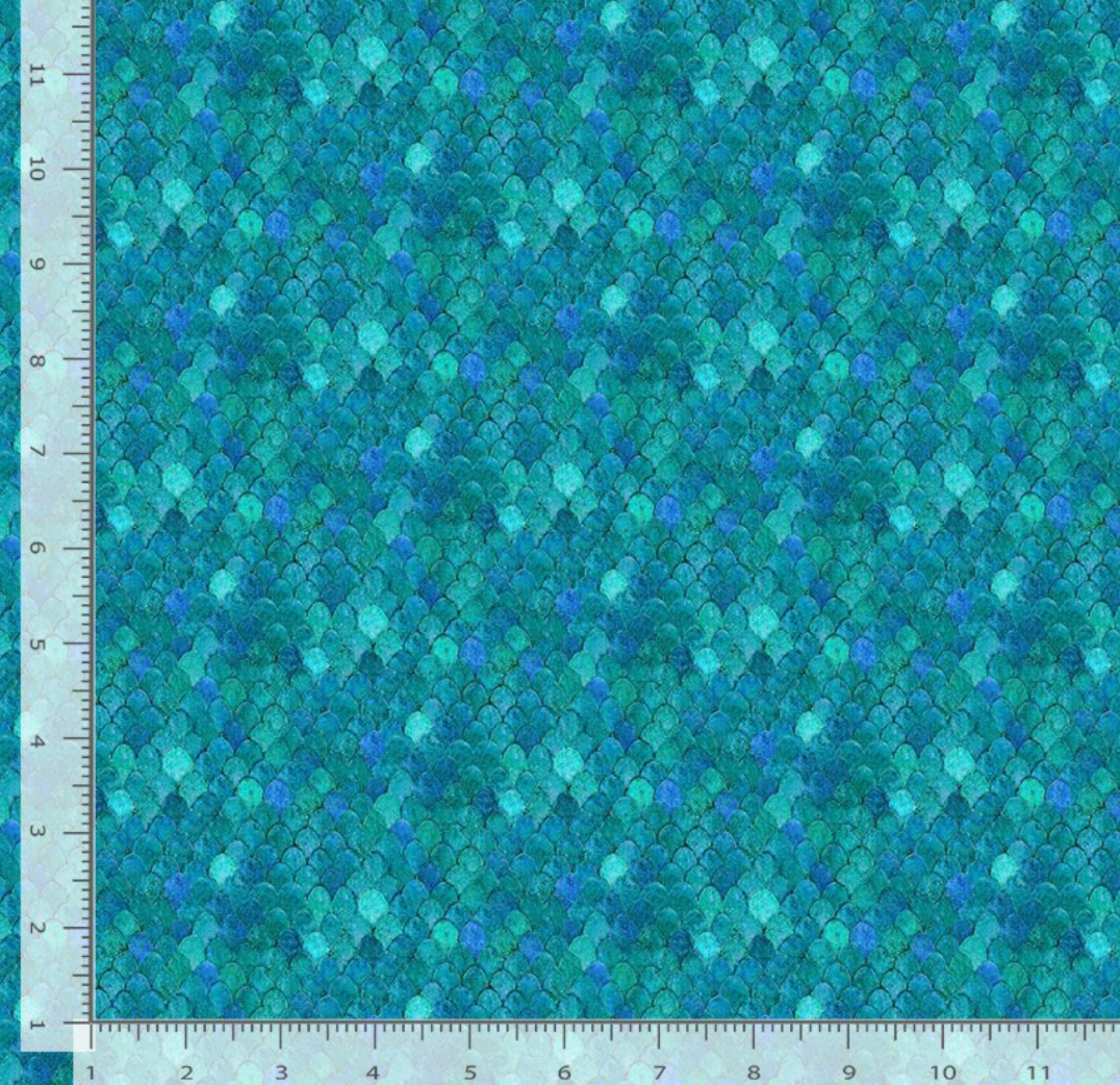 Scale Texture Fabric in Teal - Flourish Collection - Timeless Treasure ...