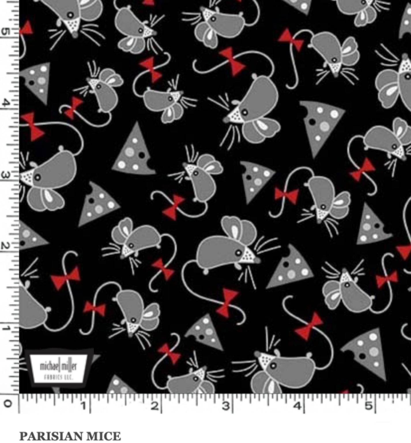 Parisian Mice Fabric - Michael Miller Fabrics – Dalisay Design Fabrics
