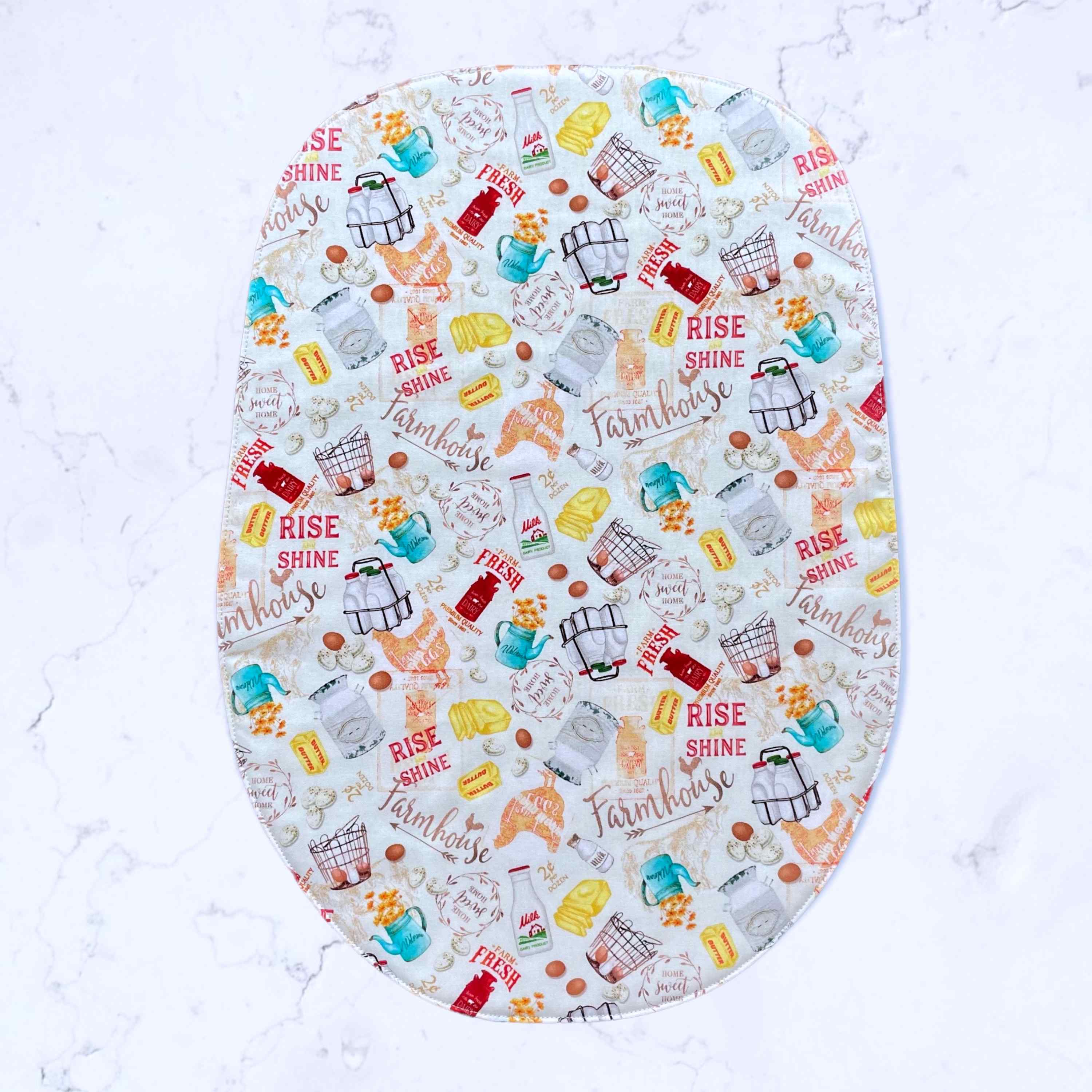 Stand Mixer Slider Mat - Farmhouse Retro Kitchen – Dalisay Design Fabrics
